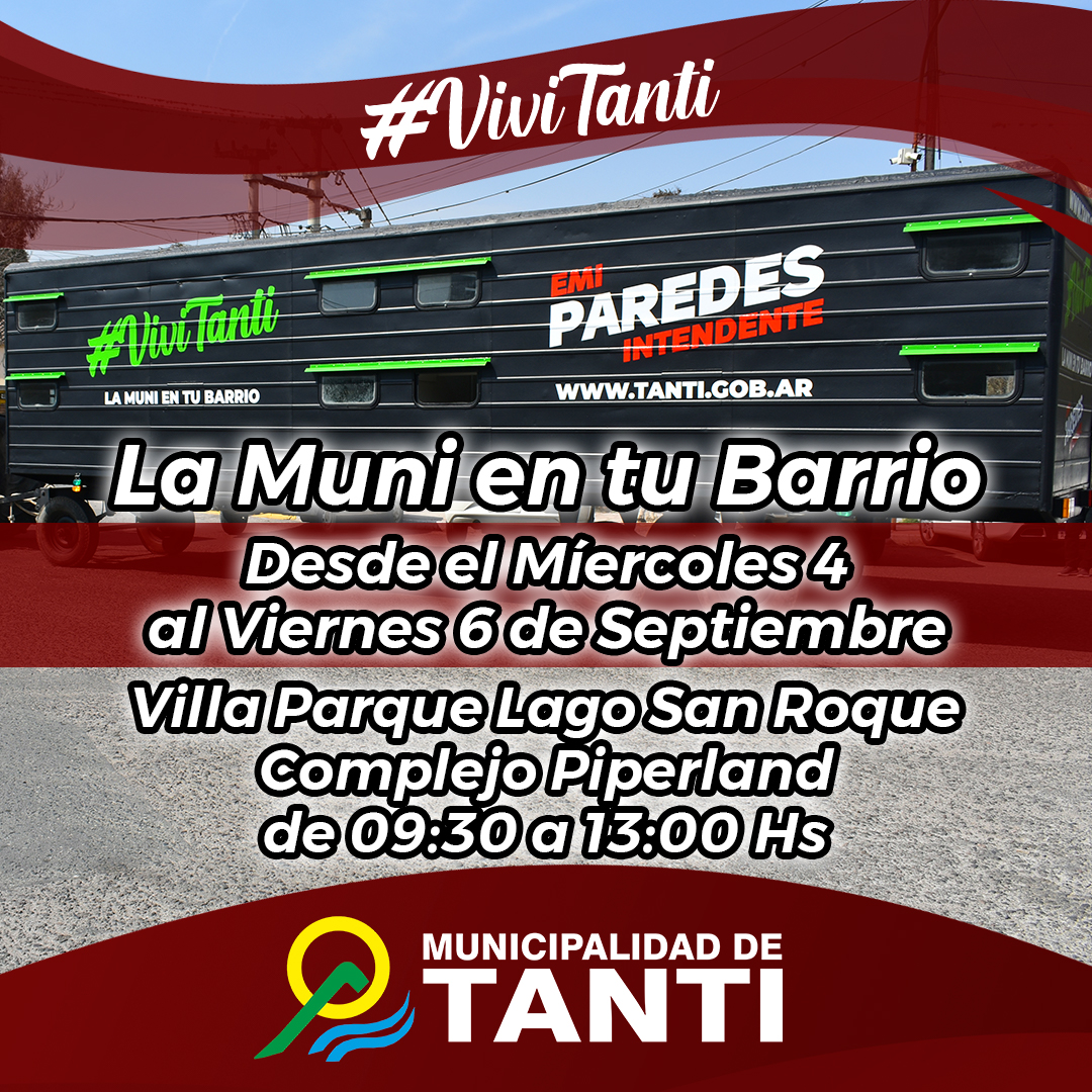 La Muni en tu Barrio comienza este miércoles - Tanti